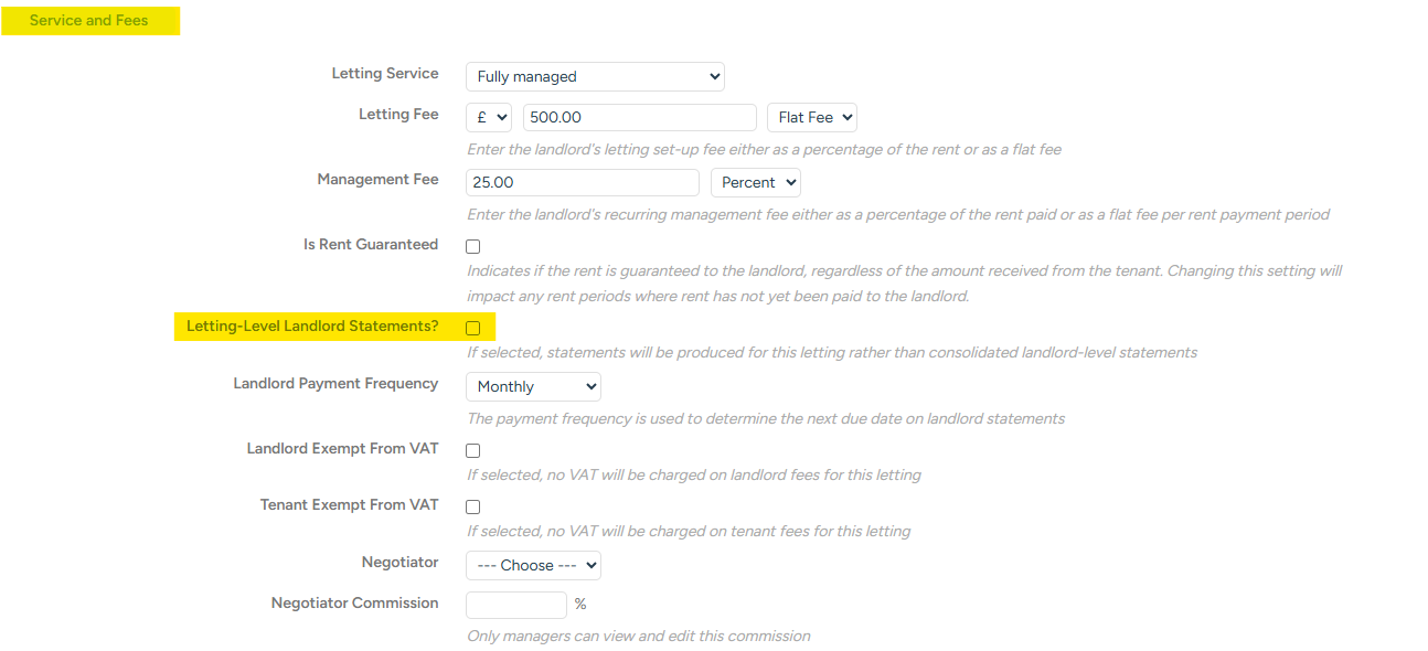 What's the difference between Landlord-Level and Letting-Level ...